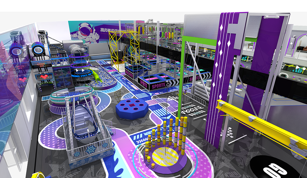 Fashionable Commercial Big Indoor Trampoline Park | BeiLai